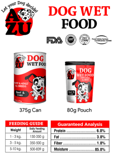 AZU Wet Food - Dog Food for puppies & adults.