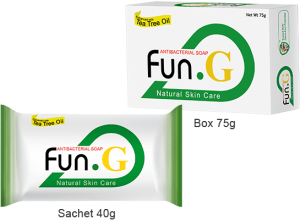 Fun.G Antibacterial Soap - The ideal face and body bar to use daily.